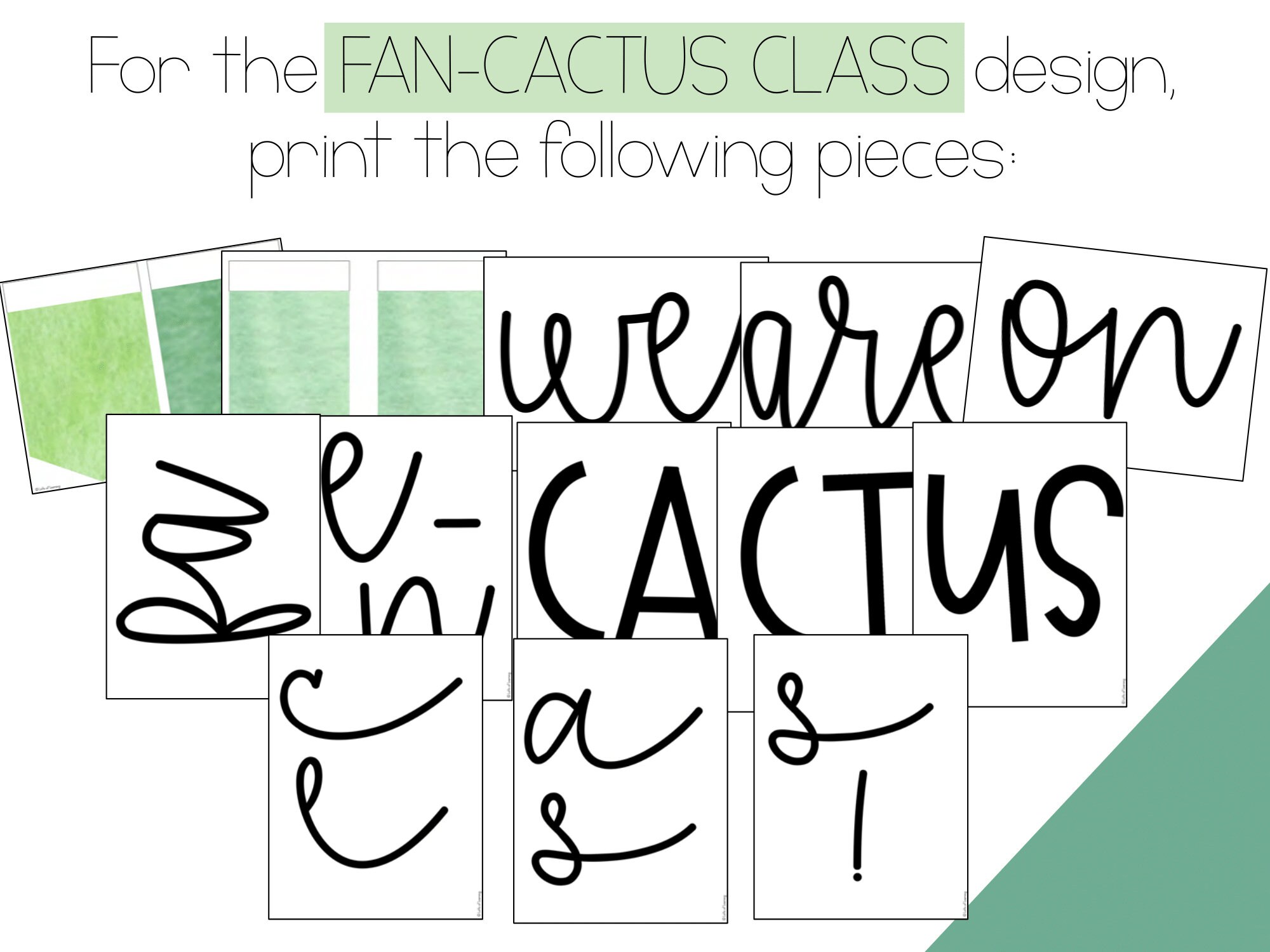 Back to School Bulletin Board Ideas Kits, Cactus Classroom Decor, Llama ...