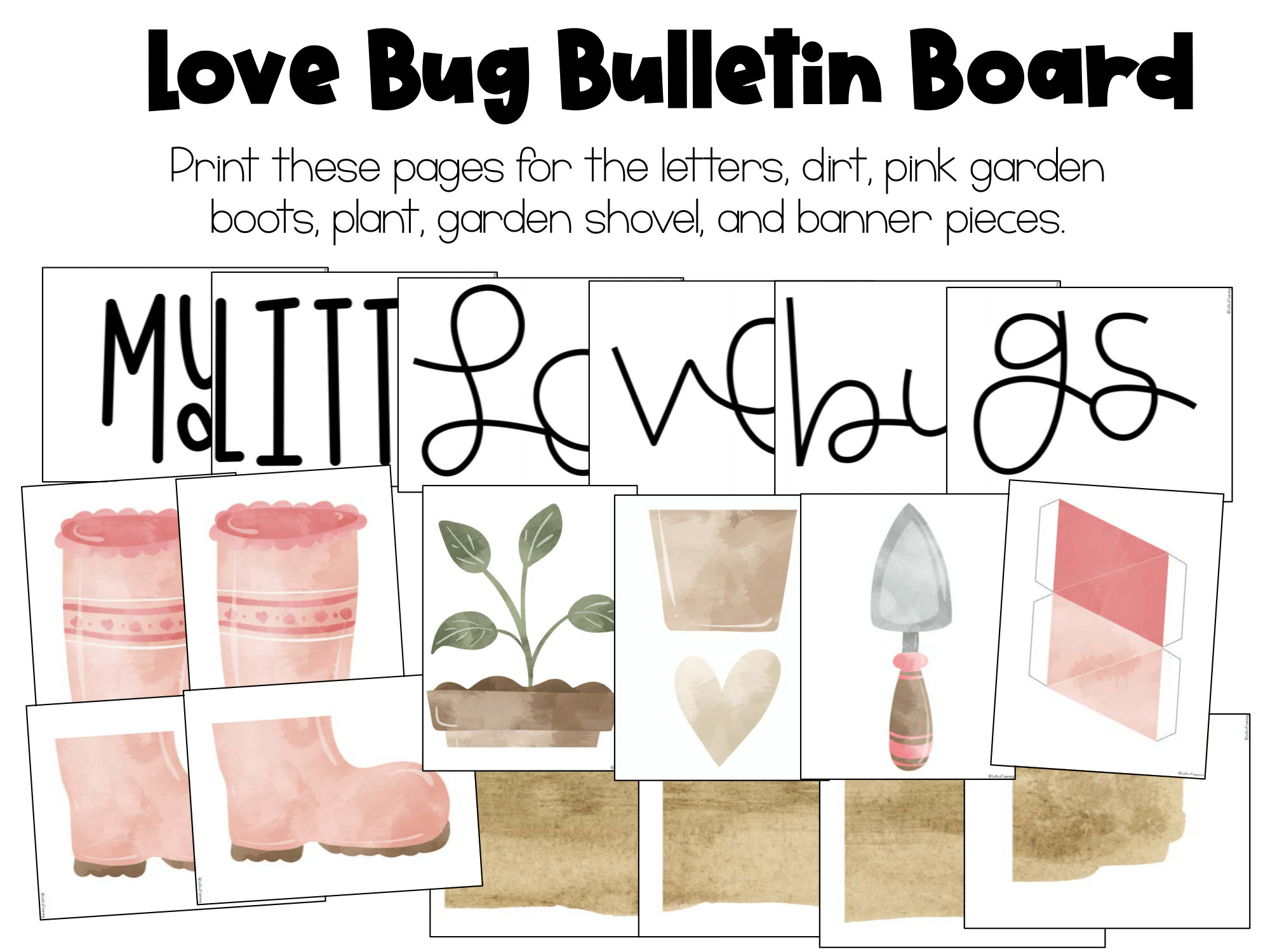 Valentine's Day Bulletin Board Door Decor Love Bug Craft Out of This ...