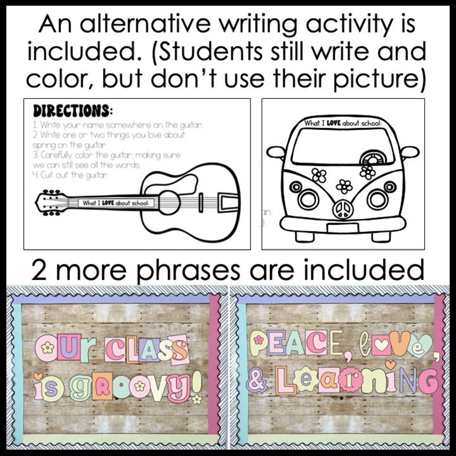 Retro Groovy Back to School Bulletin Board Kit - Classroom Decor ...