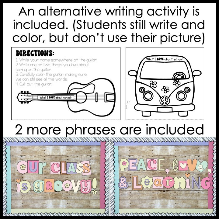 Retro Groovy Back to School Bulletin Board Kit - Classroom Decor ...