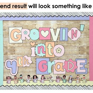 Retro Groovy Back to School Bulletin Board Kit - Classroom Decor ...