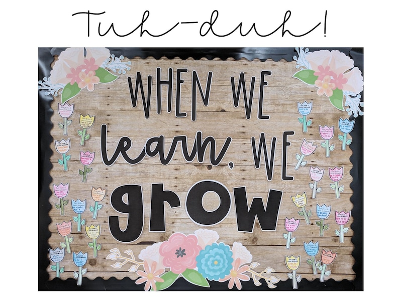Spring Flower Bulletin Board Door Decor What We've Learned Writing ...