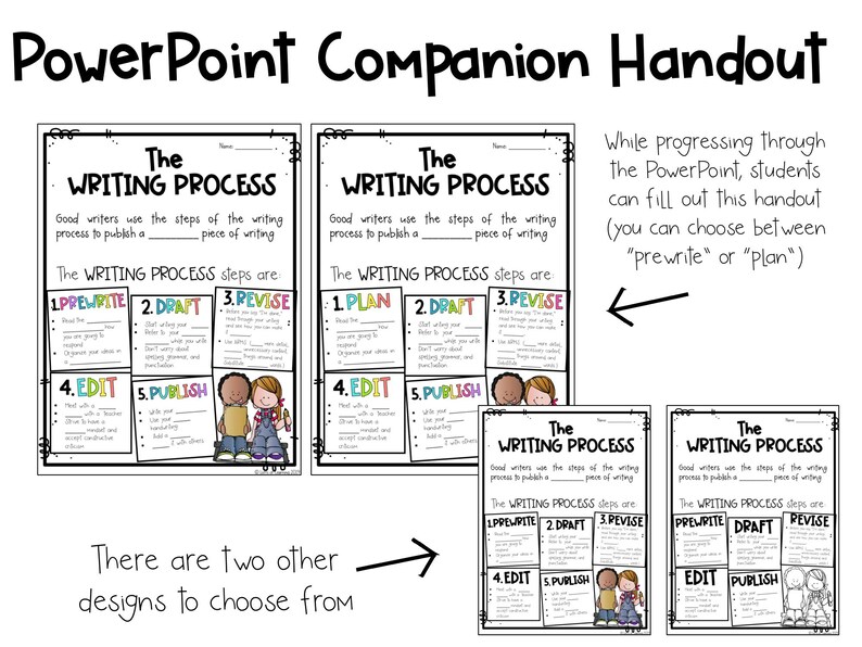 Writing Process Posters Anchor Charts Bulletin Board Classroom Decor ...