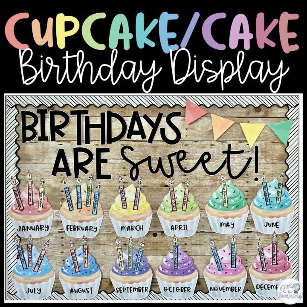 Birthday Bulletin Board Printable, Birthday Chart Classroom Display ...