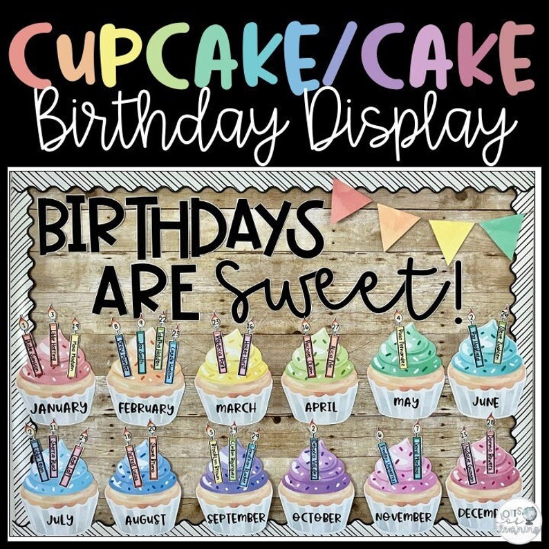 Birthday Bulletin Board Printable, Birthday Chart Classroom Display ...