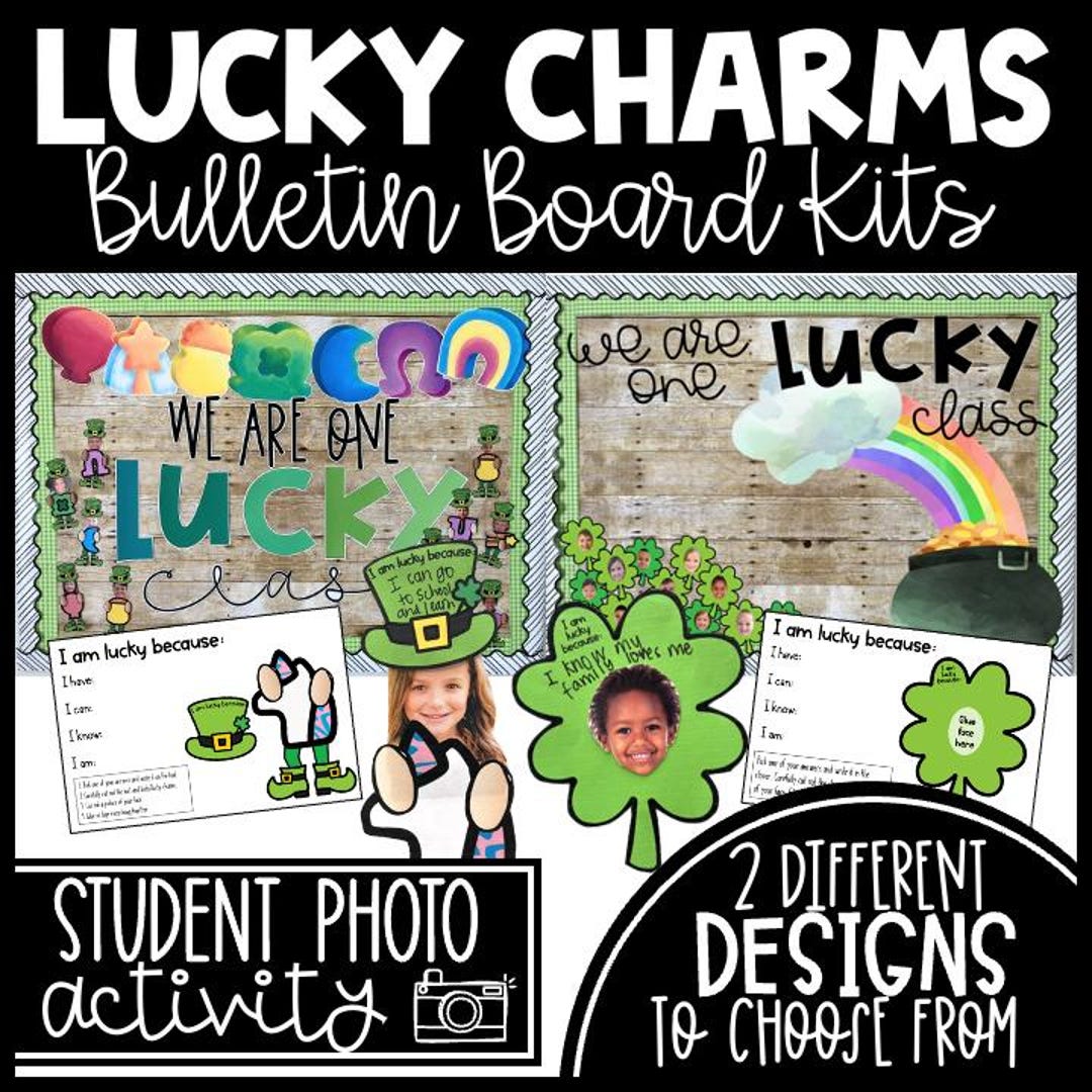 Lucky Charms March Bulletin Board With Craft - St. Patrick's Day ...