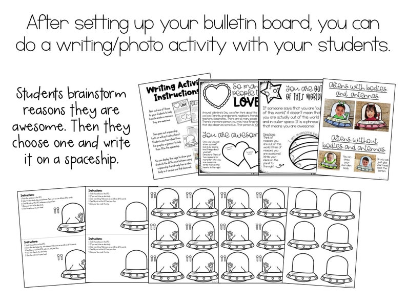 Valentine's Day Bulletin Board Door Decor Love Bug Craft Out of This ...