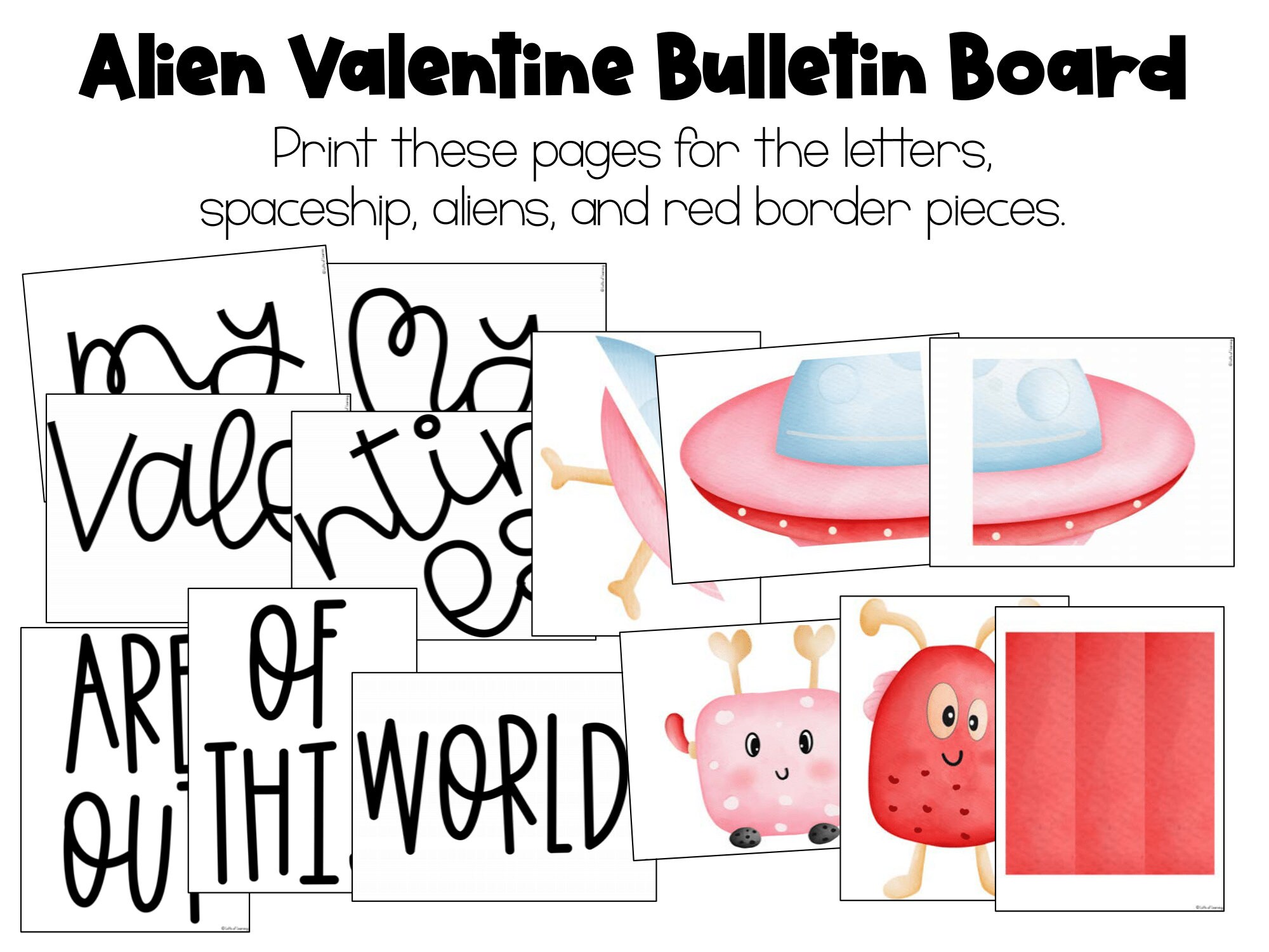 Valentine's Day Bulletin Board Door Decor Love Bug Craft Out of This ...