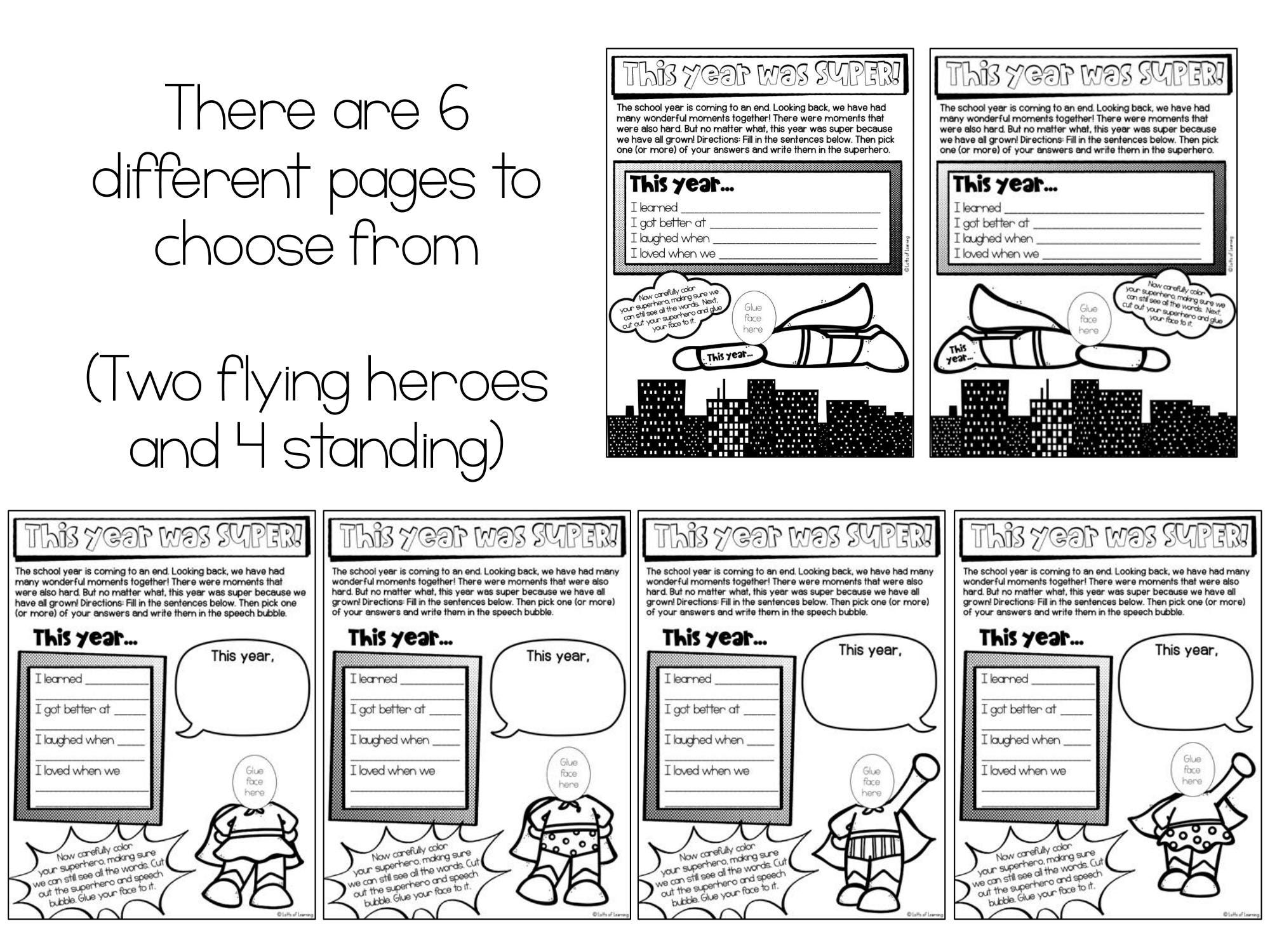 End of Year Bulletin Board Ideas May Bulletin Board Set Super Hero ...