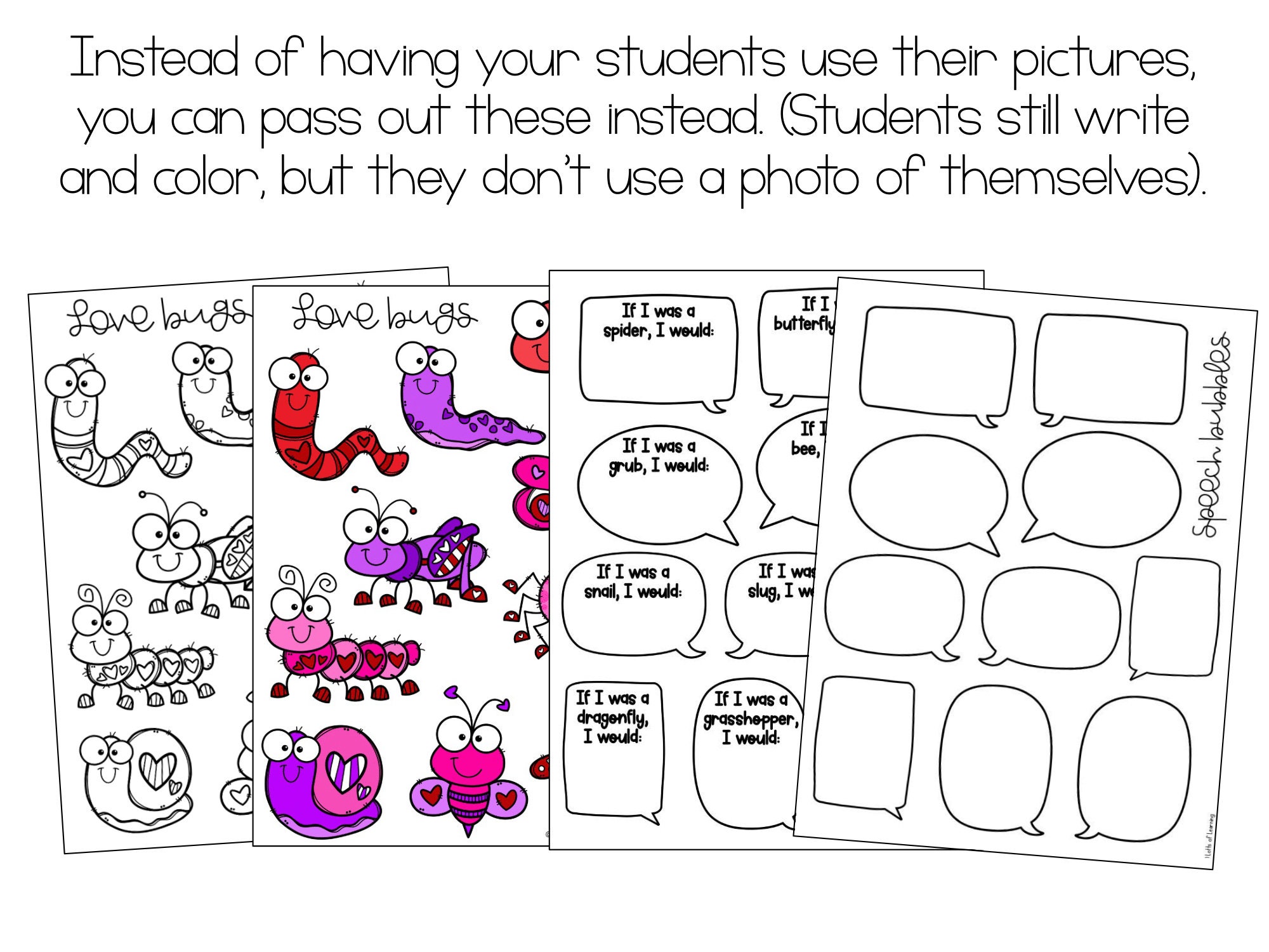 Valentine's Day Bulletin Board Door Decor Love Bug Craft Out of This ...