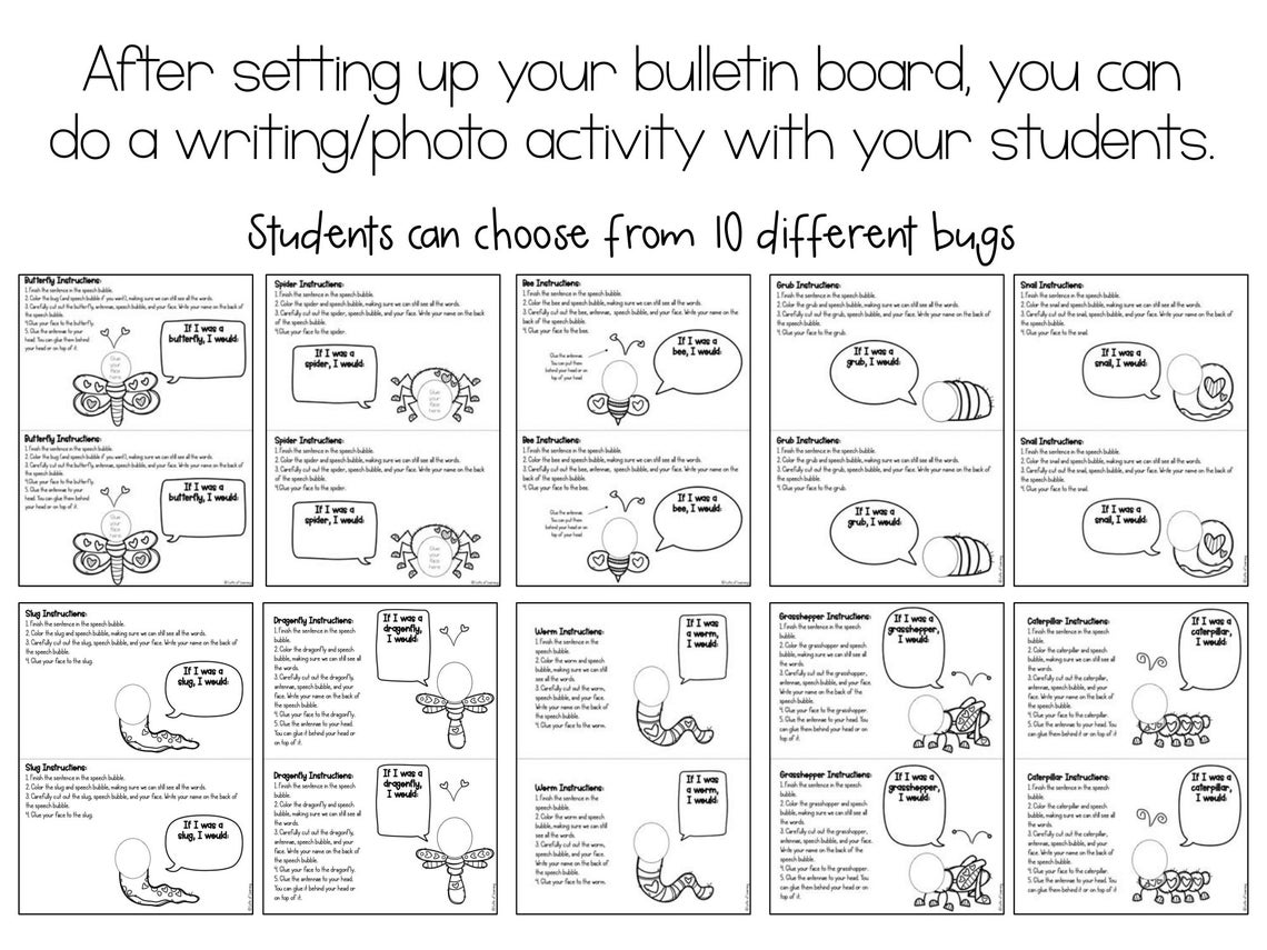 Valentine's Day Bulletin Board Door Decor Love Bug Craft Out of This ...