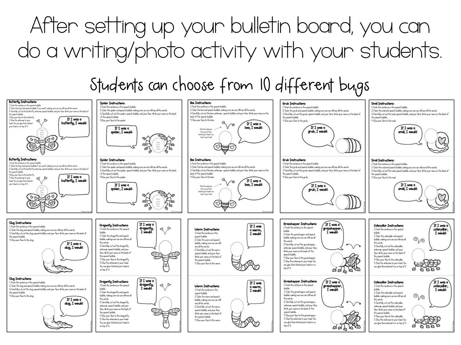 Valentine's Day Bulletin Board Door Decor Love Bug Craft Out of This ...