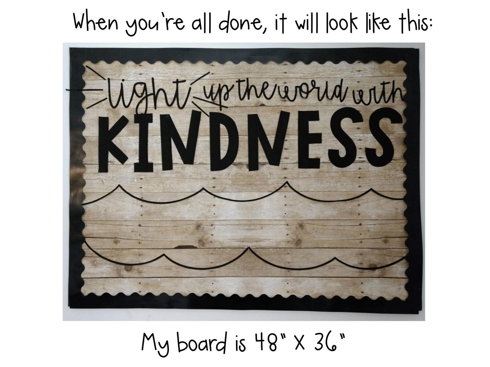 December Light up the World With Kindness Bulletin Board Kit Idea Door ...