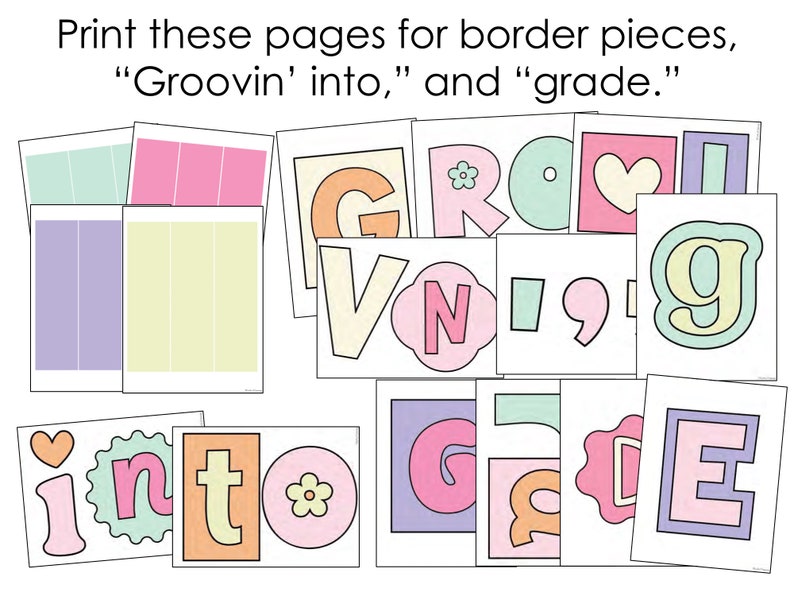 Retro Groovy Back to School Bulletin Board Kit - Classroom Decor ...