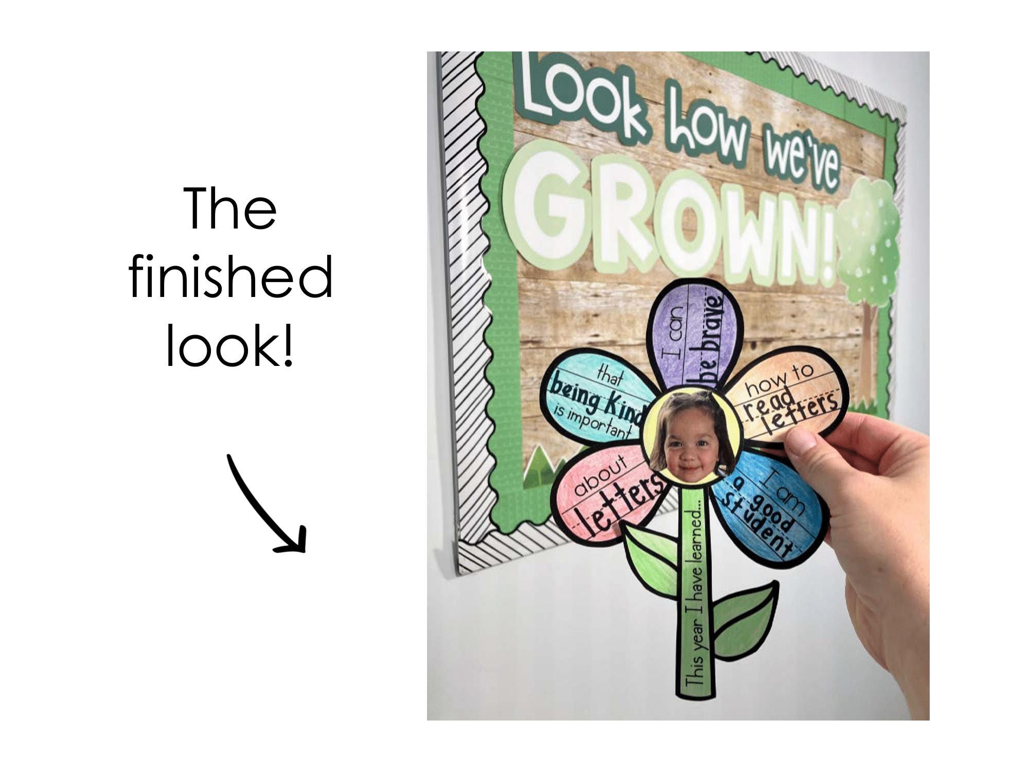 Spring Bulletin Board Kit Bulletin Board Ideas Spring Flower Craft ...