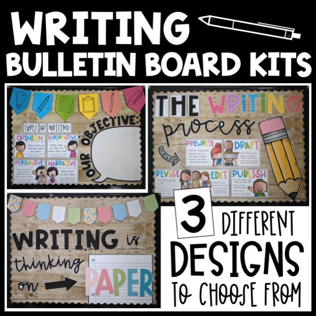 Writing Bulletin Board Classroom Decor Types of Writing Posters Writing ...