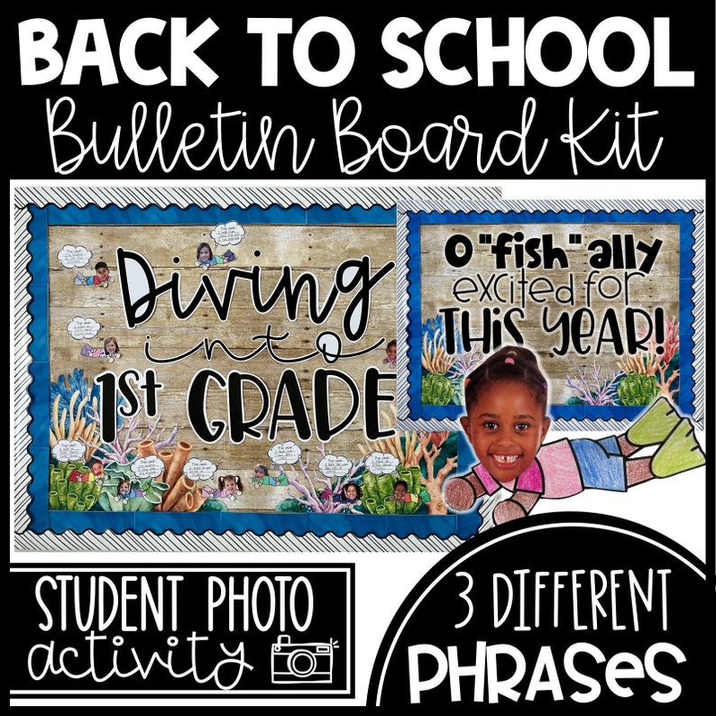 Ocean Back to School Bulletin Board Diving Into Preschool Kindergarten ...