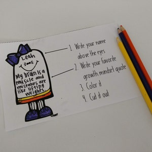 October Halloween Growth Mindset Bulletin Board Kit & Writing Activity ...