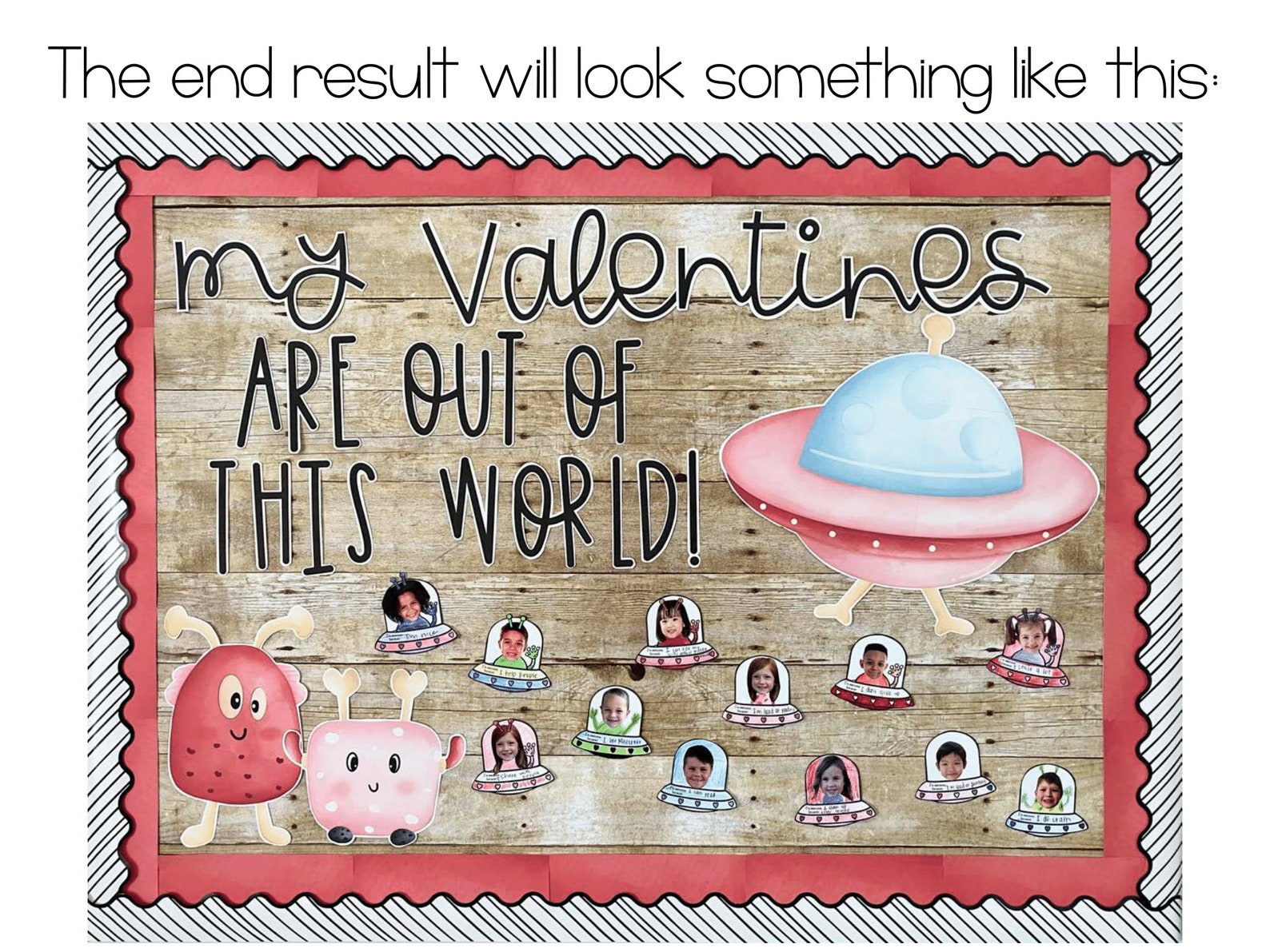 Valentine's Day Bulletin Board Door Decor Love Bug Craft Out of This ...