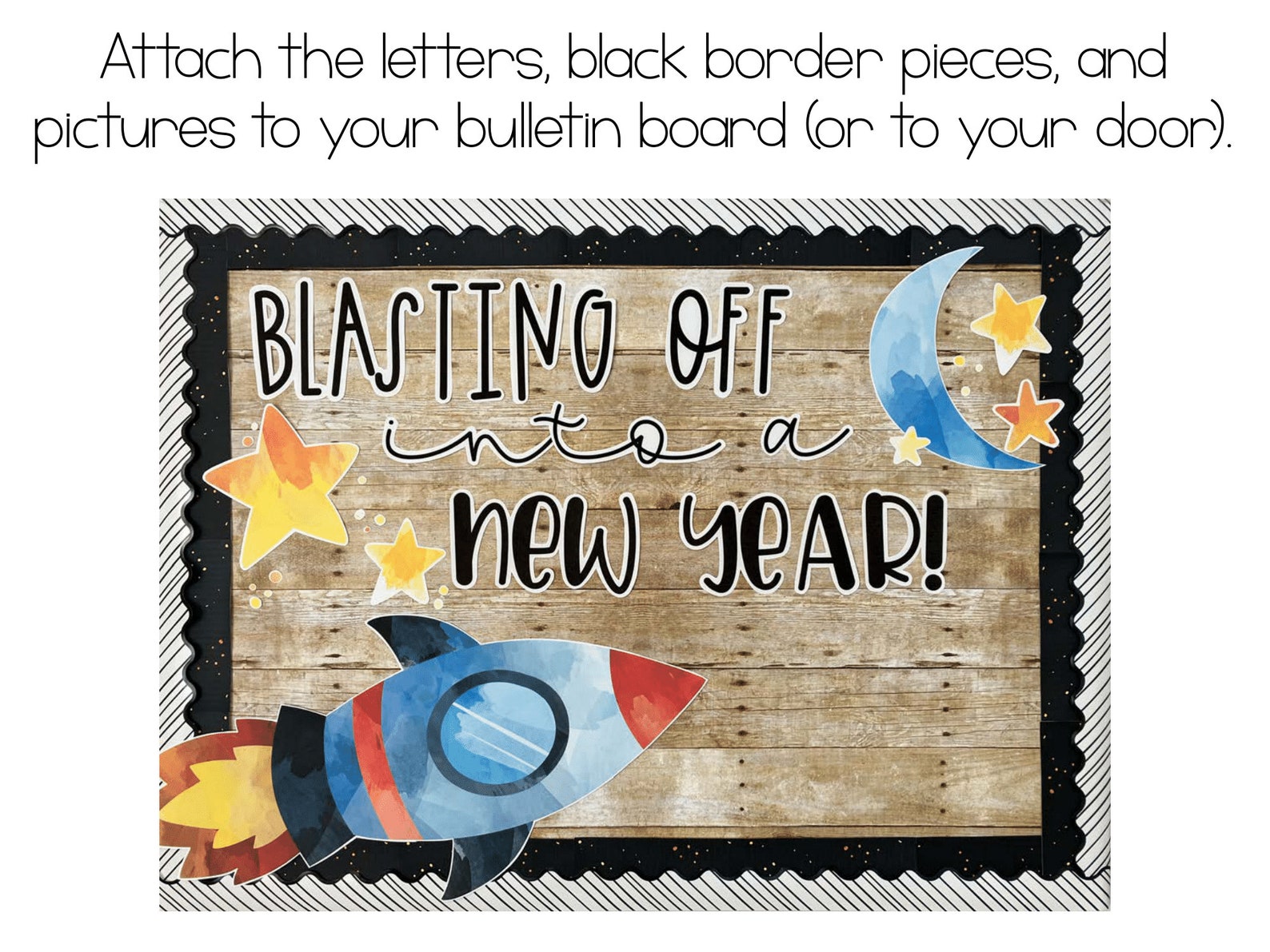 Back to School Bulletin Board Kit, Space Theme Classroom, Blast off ...
