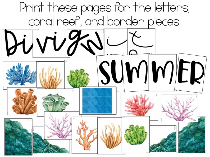 End of Year Bulletin Board Ideas Diving Into Summer Countdown Bulletin ...