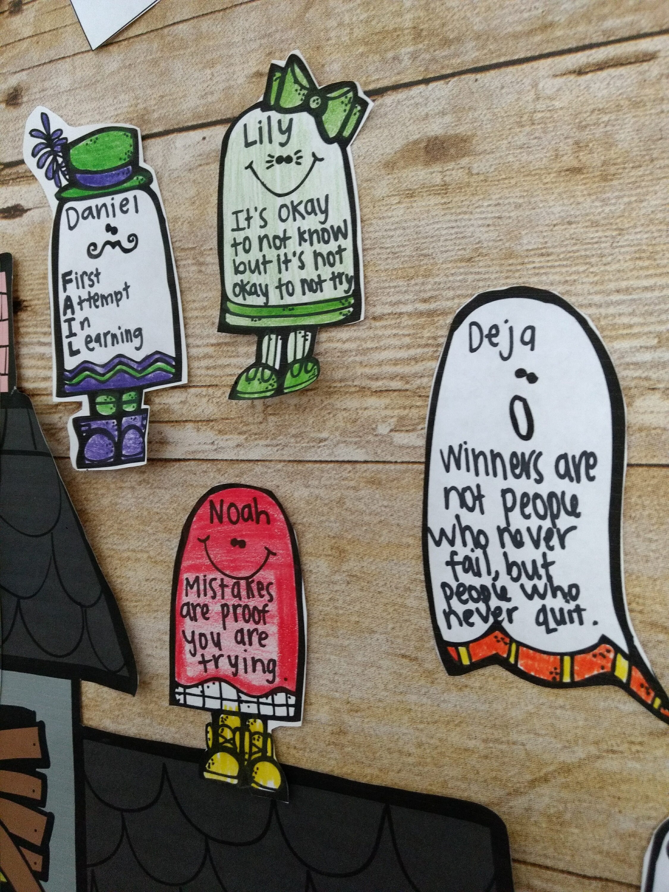 October Halloween Growth Mindset Bulletin Board Kit & Writing Activity ...
