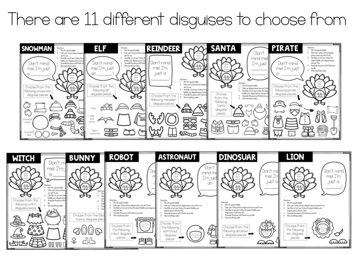 Thanksgiving Bulletin Board, Turkey in Disguise Activity, Student Name ...