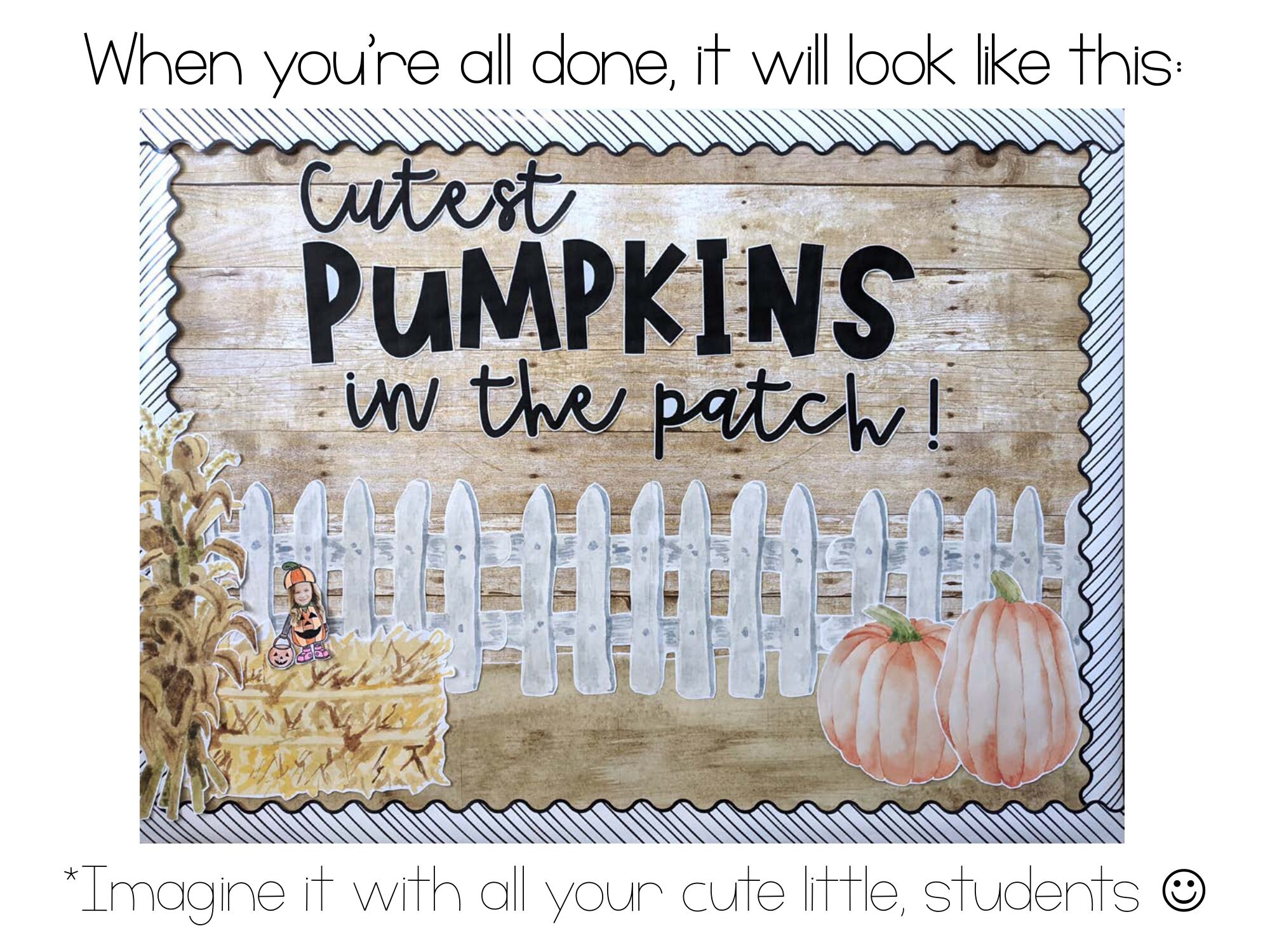 October Bulletin Board Preschool - Fall Bulletin Board Kit - Cutest ...
