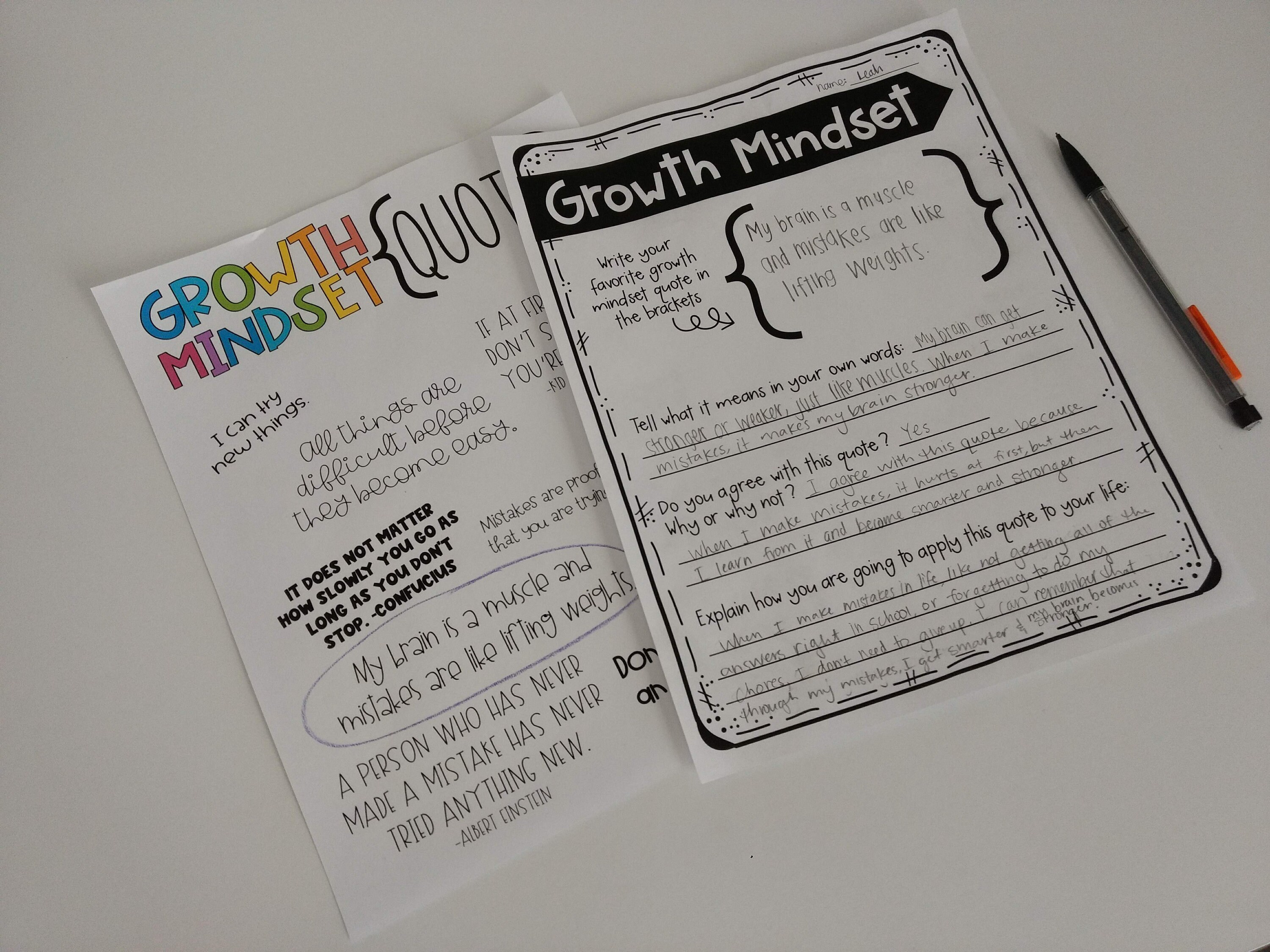 October Halloween Growth Mindset Bulletin Board Kit & Writing Activity ...