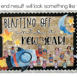 Back to School Bulletin Board Kit, Space Theme Classroom, Blast off ...