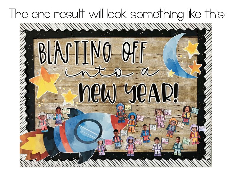 Back to School Bulletin Board Kit, Space Theme Classroom, Blast off ...