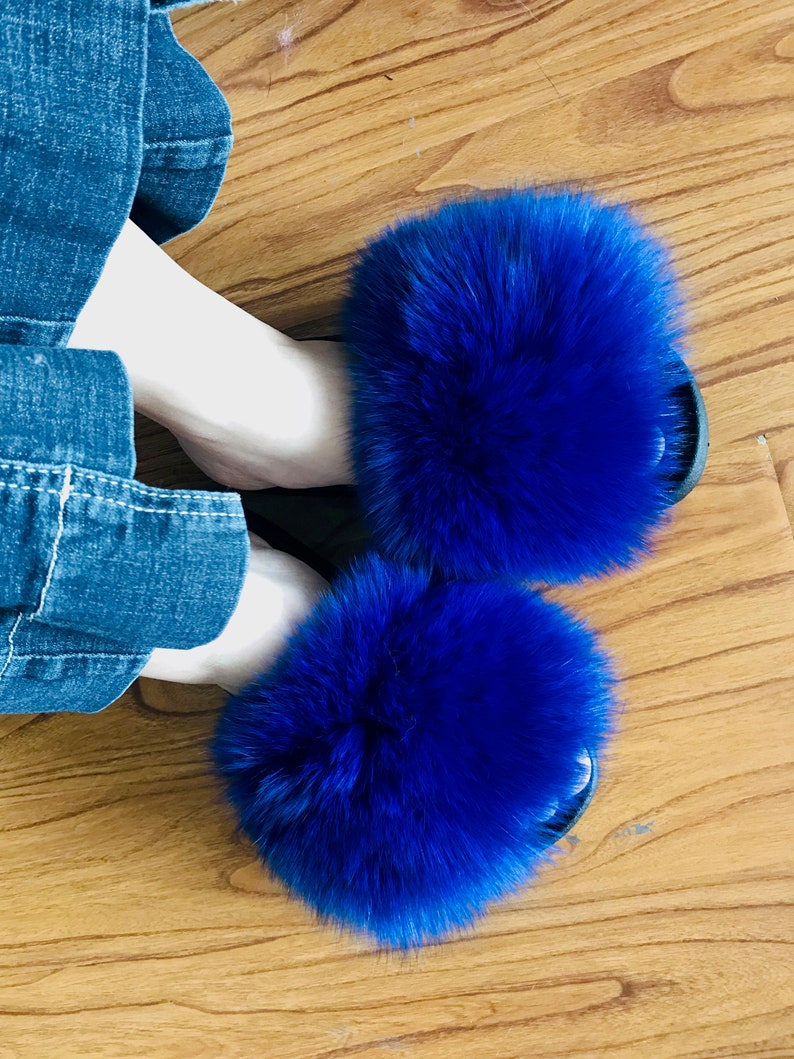 Royal Blue Slides - Etsy