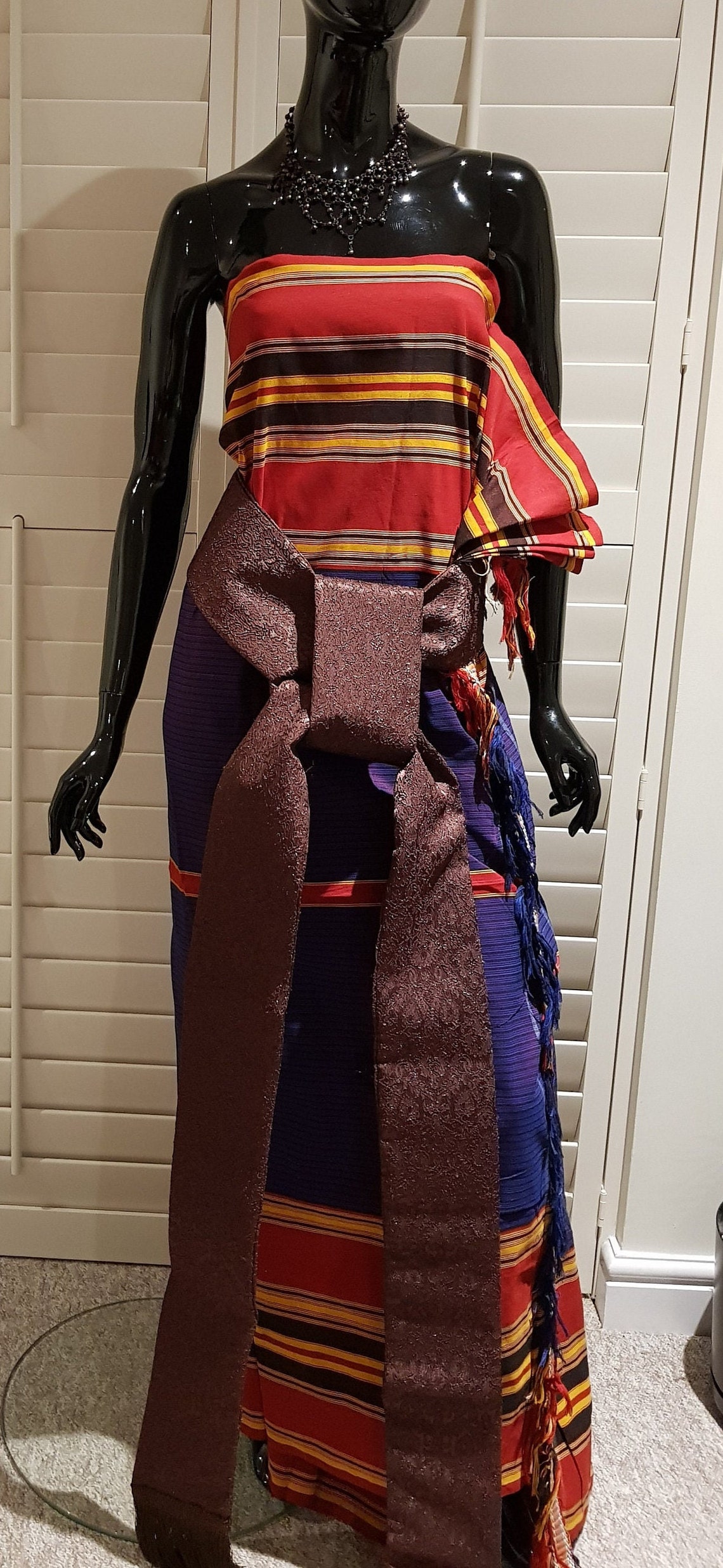 Ugandan Kikoyi Kikoy Woven Fabric Kitambi Multi Coloured - Etsy