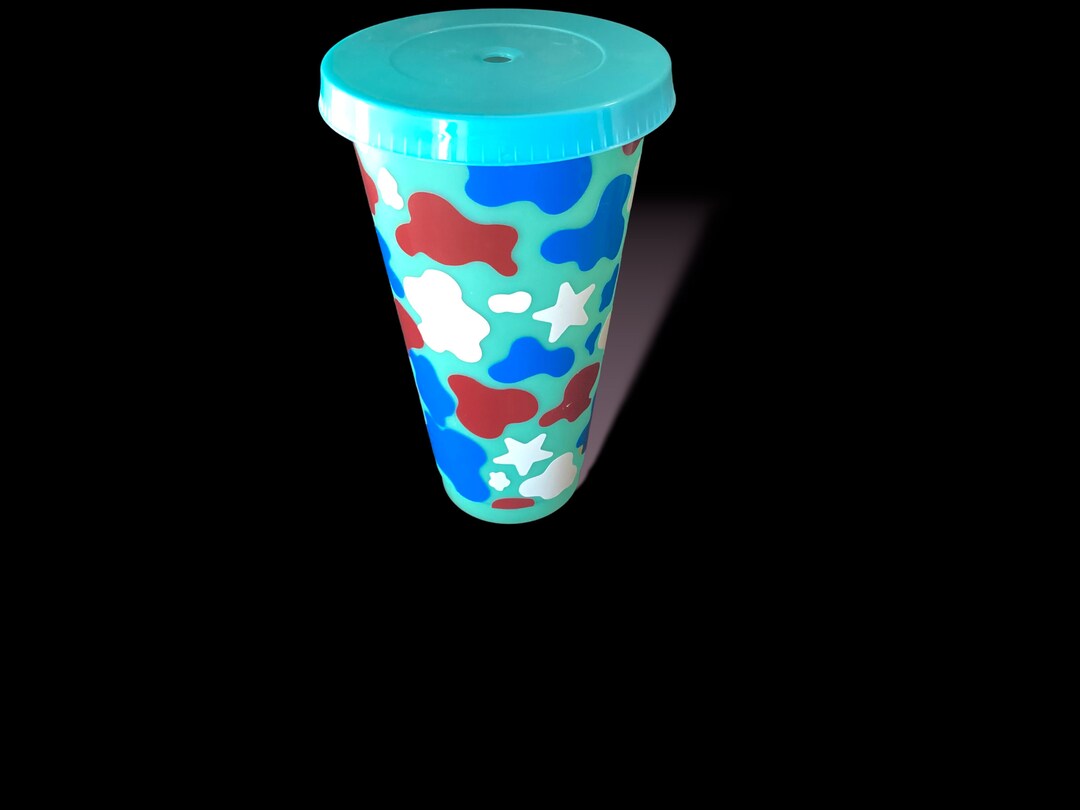 Red White and Blue Cold Cup - Etsy