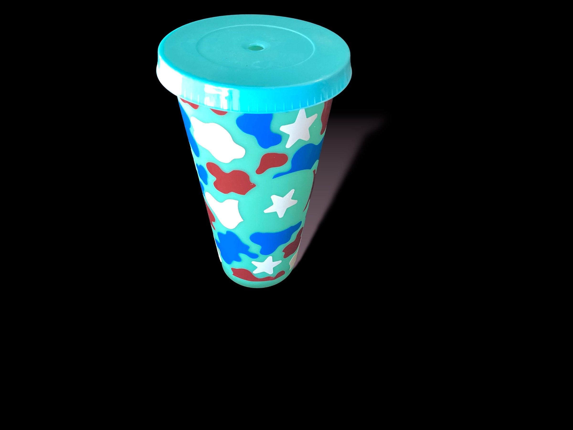 Red White and Blue Cold Cup - Etsy