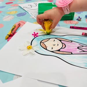 May Crowning Activity; Mary and Me Crowning Activity; Mothers Day Craft ...