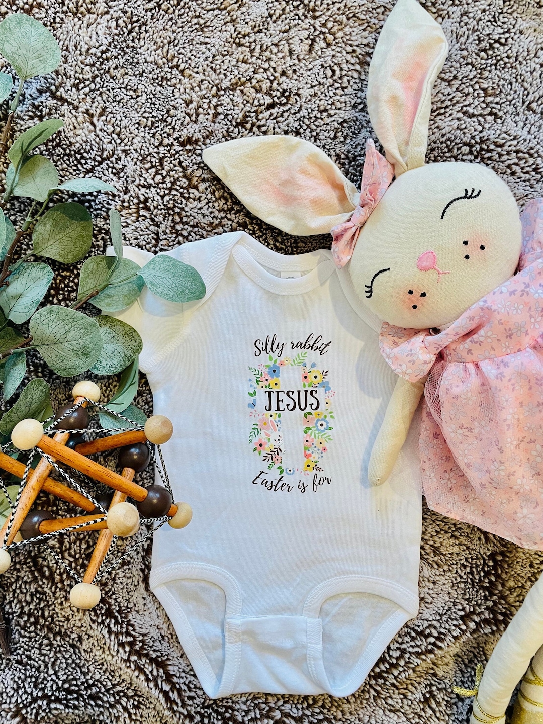 My First Easter Outfit, Easter is for Jesus Onesie, Baby Girl Easter ...