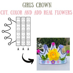 May Crowning Activity; Mary and Me Crowning Activity; Mothers Day Craft ...