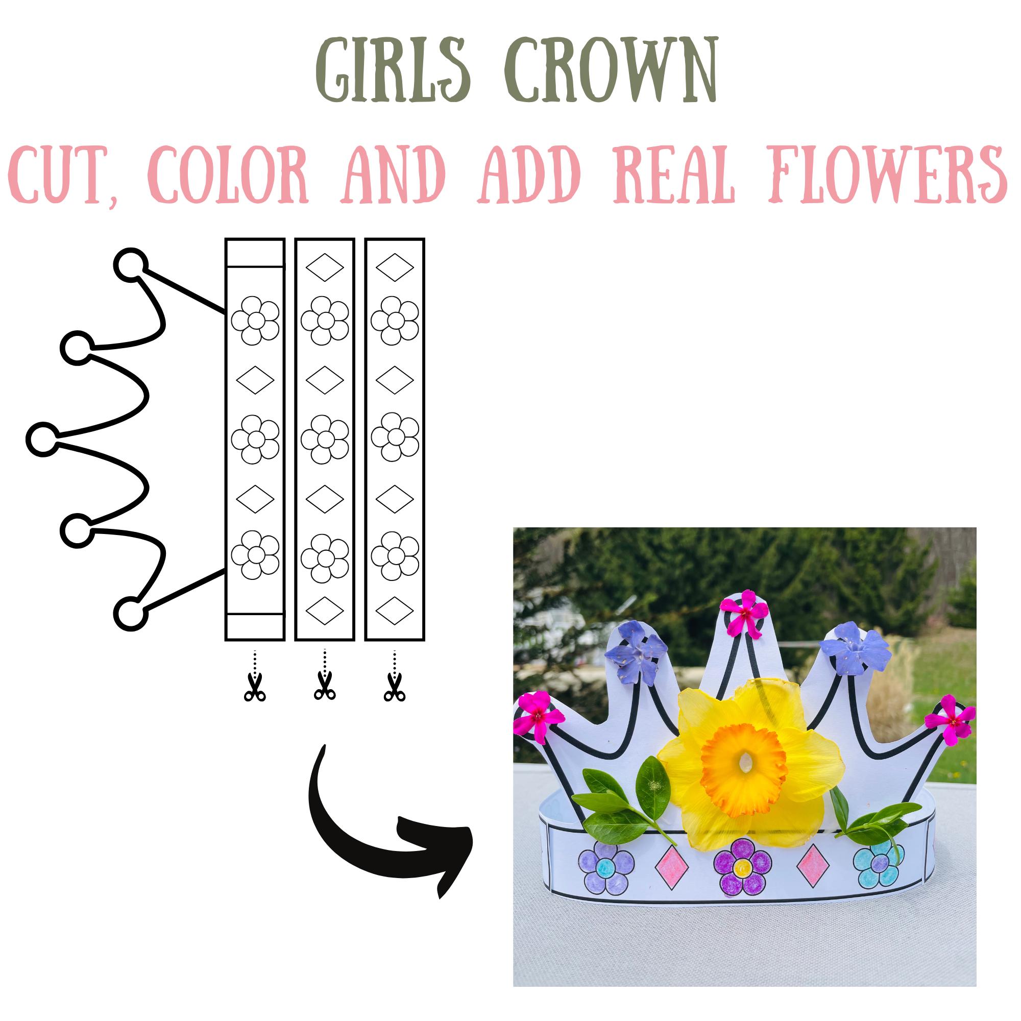 May Crowning Activity; Mary and Me Crowning Activity; Mothers Day Craft ...