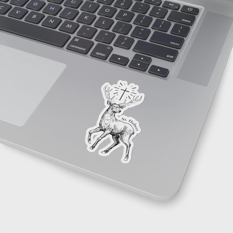 St. Hubert Vinyl Sticker Catholic Hunter Outdoorsman Hunting Gift for ...
