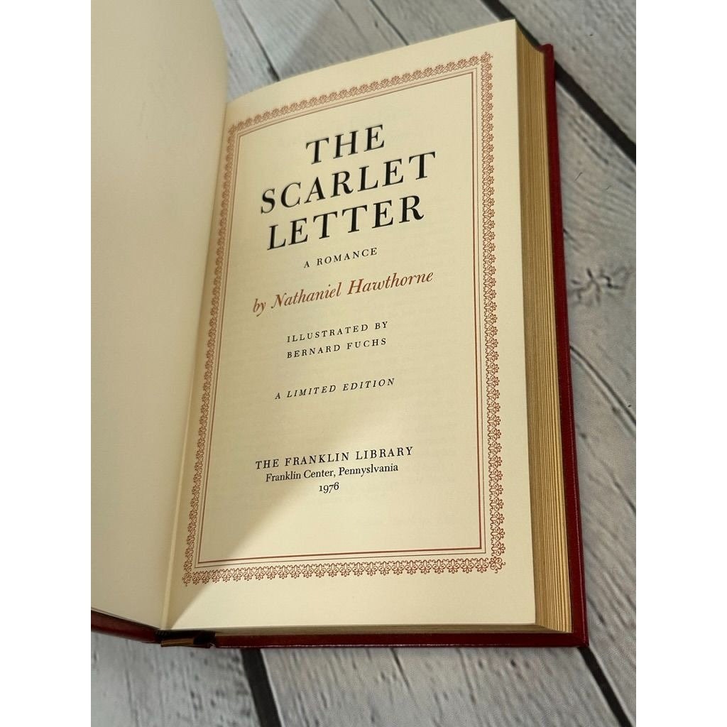 The Scarlet Letter by Nathaniel Hawthorne Limited Edition Franklin ...
