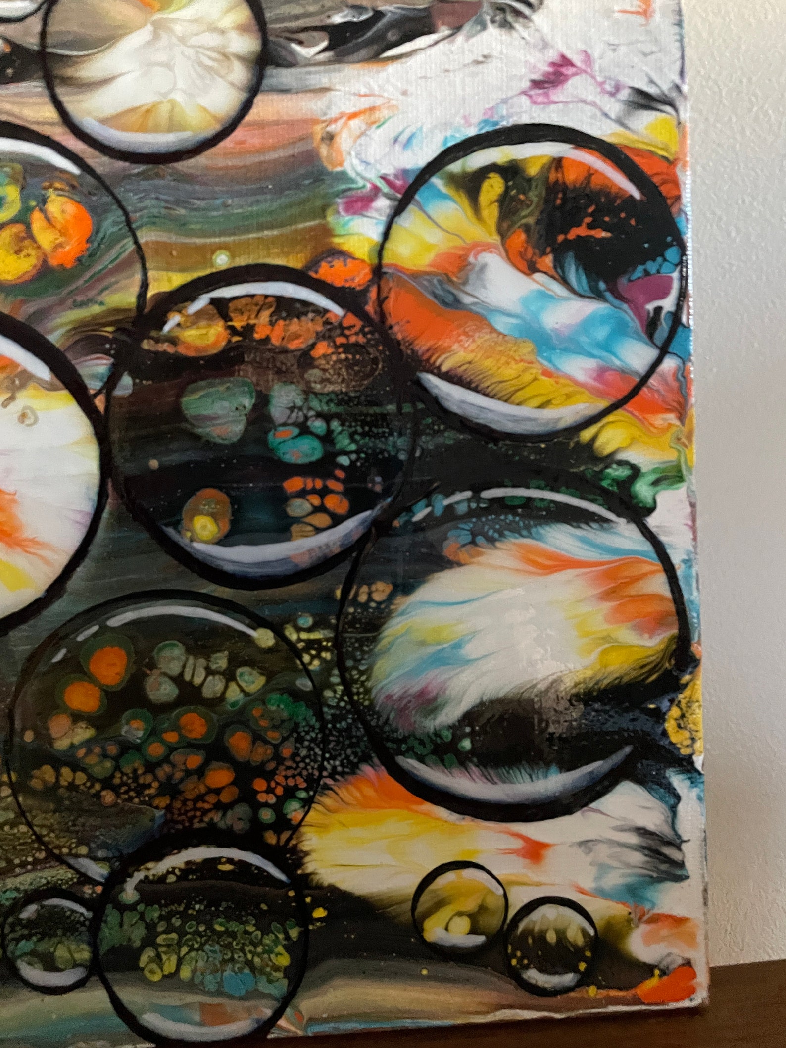 11" X 14" Canvas Panel Called "balloon Kisses to Bubbles" #2801 - Etsy