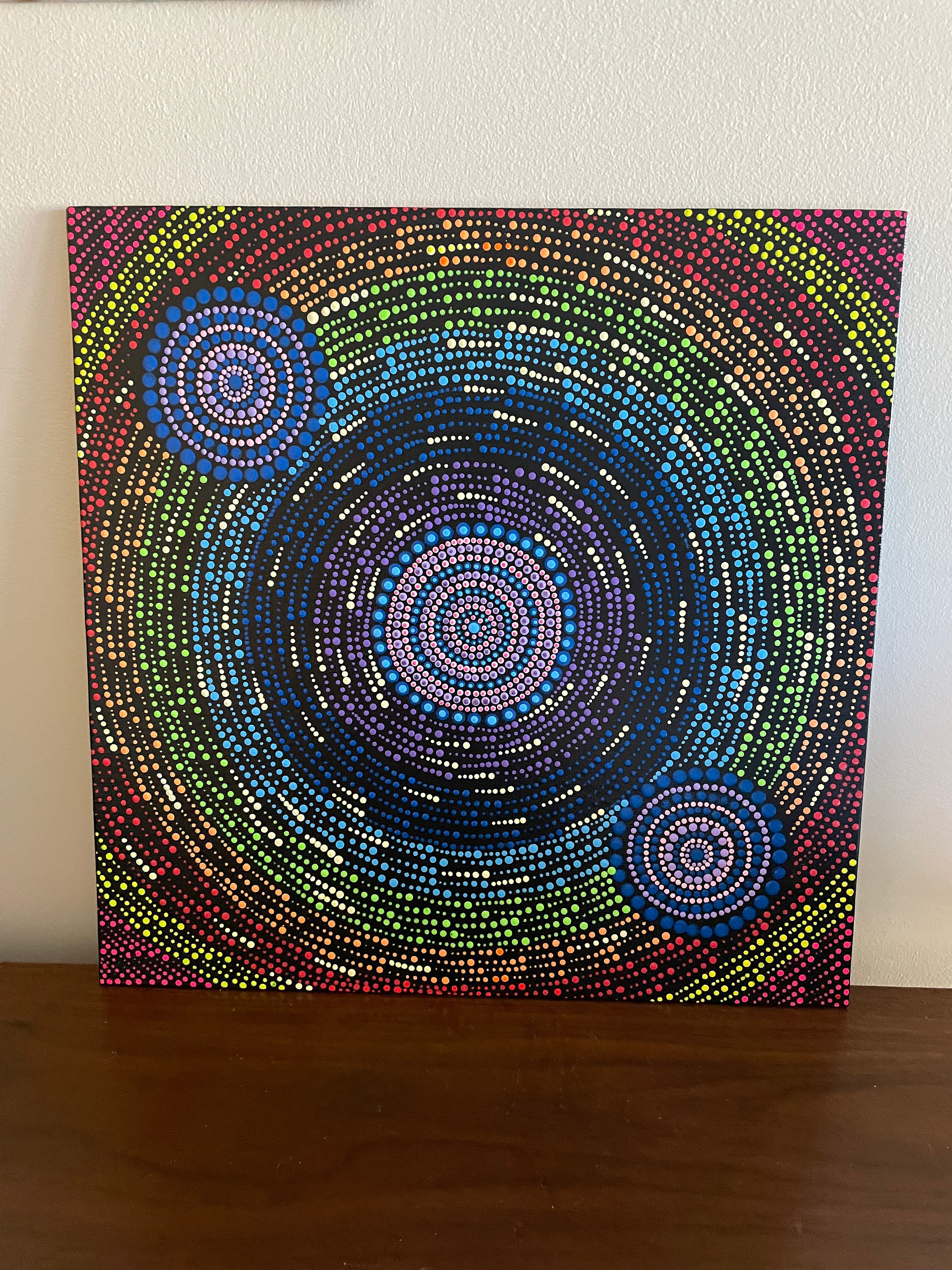 12" X 12" Canvas Panel Called "aligning the Planets" #406 - Etsy