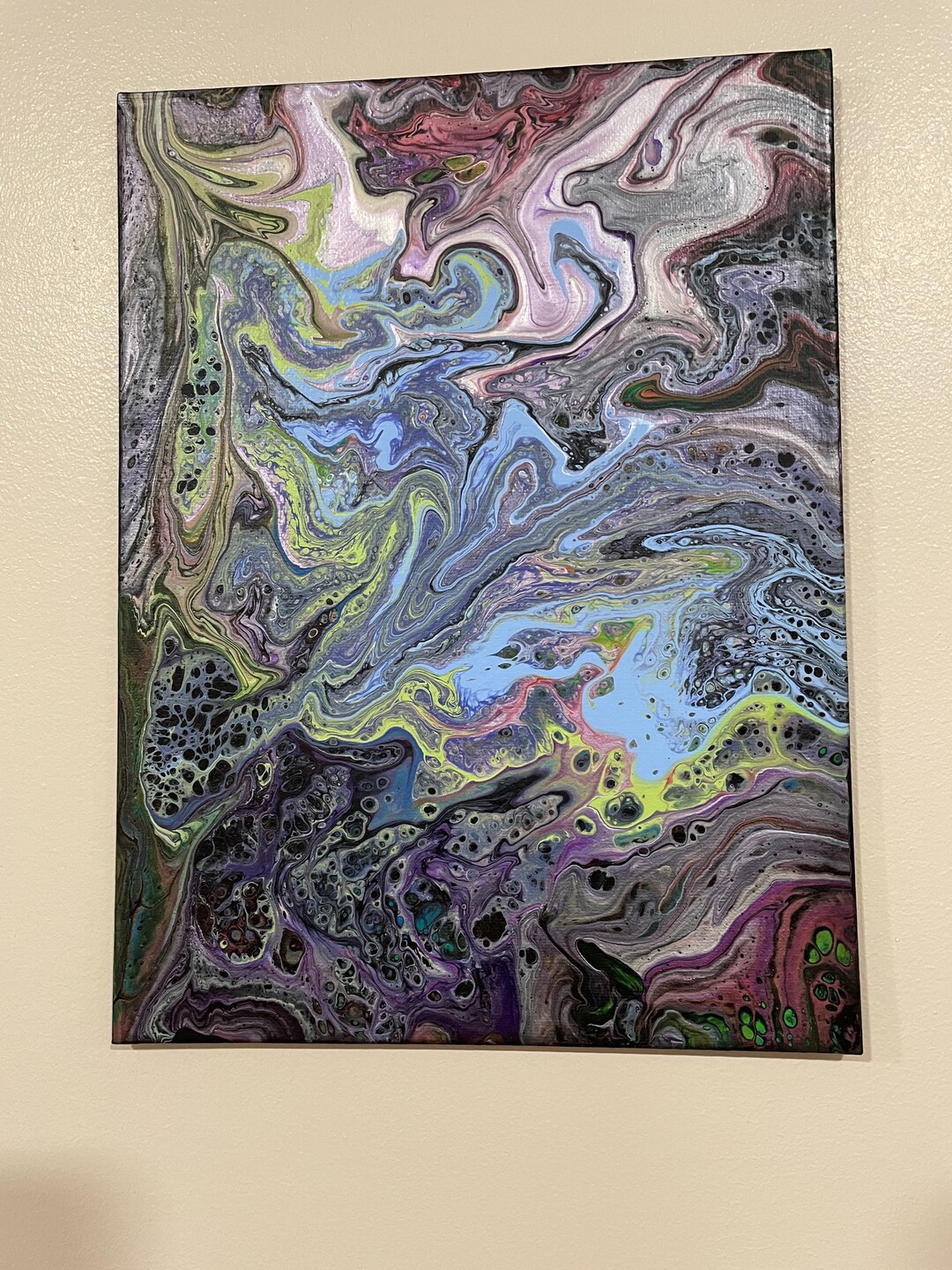 9 X 12 Canvas Panel Called pastels on Black 821 - Etsy