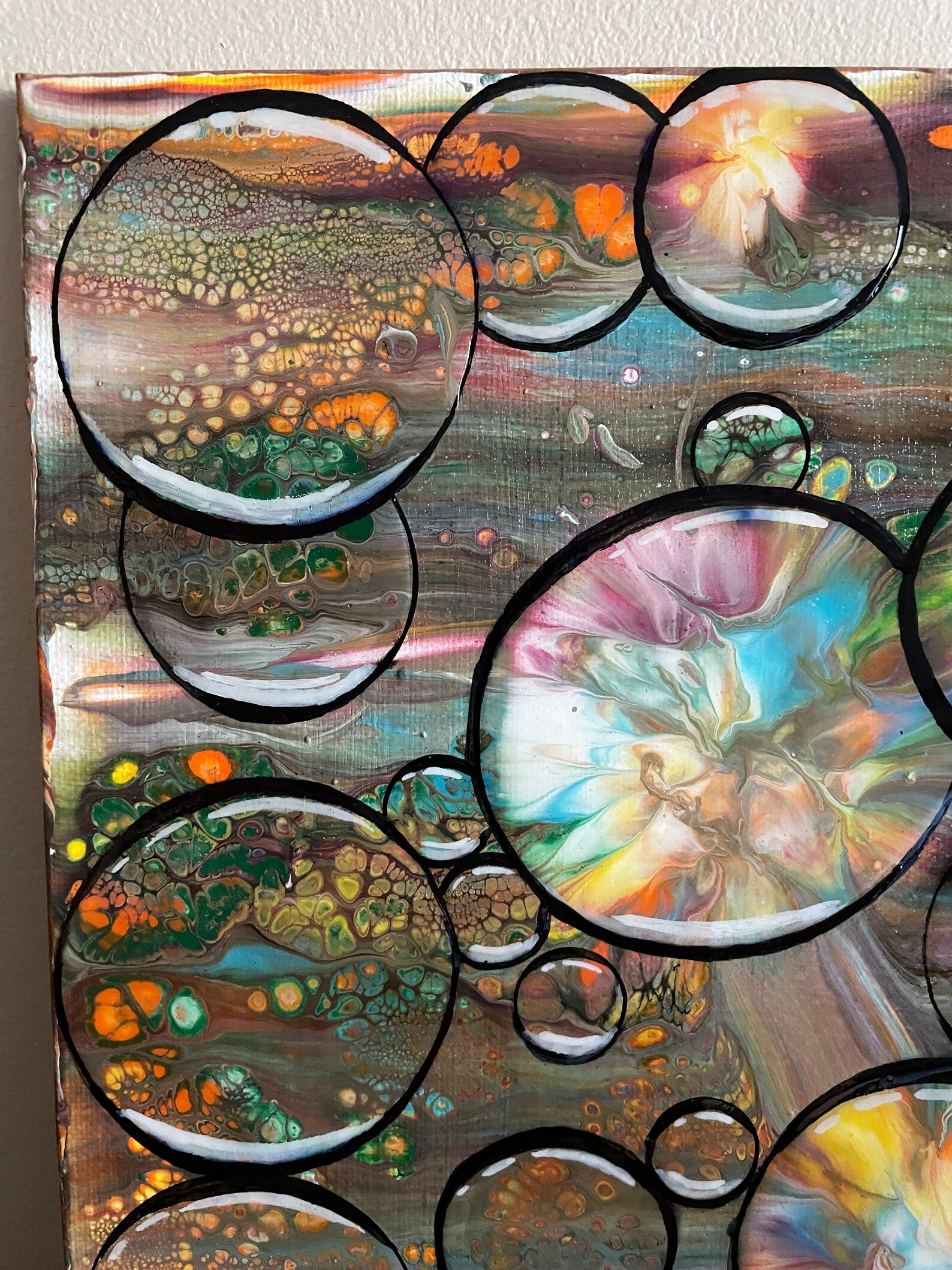 11" X 14" Canvas Panel Called "balloon Kisses to Bubbles" #2801 - Etsy