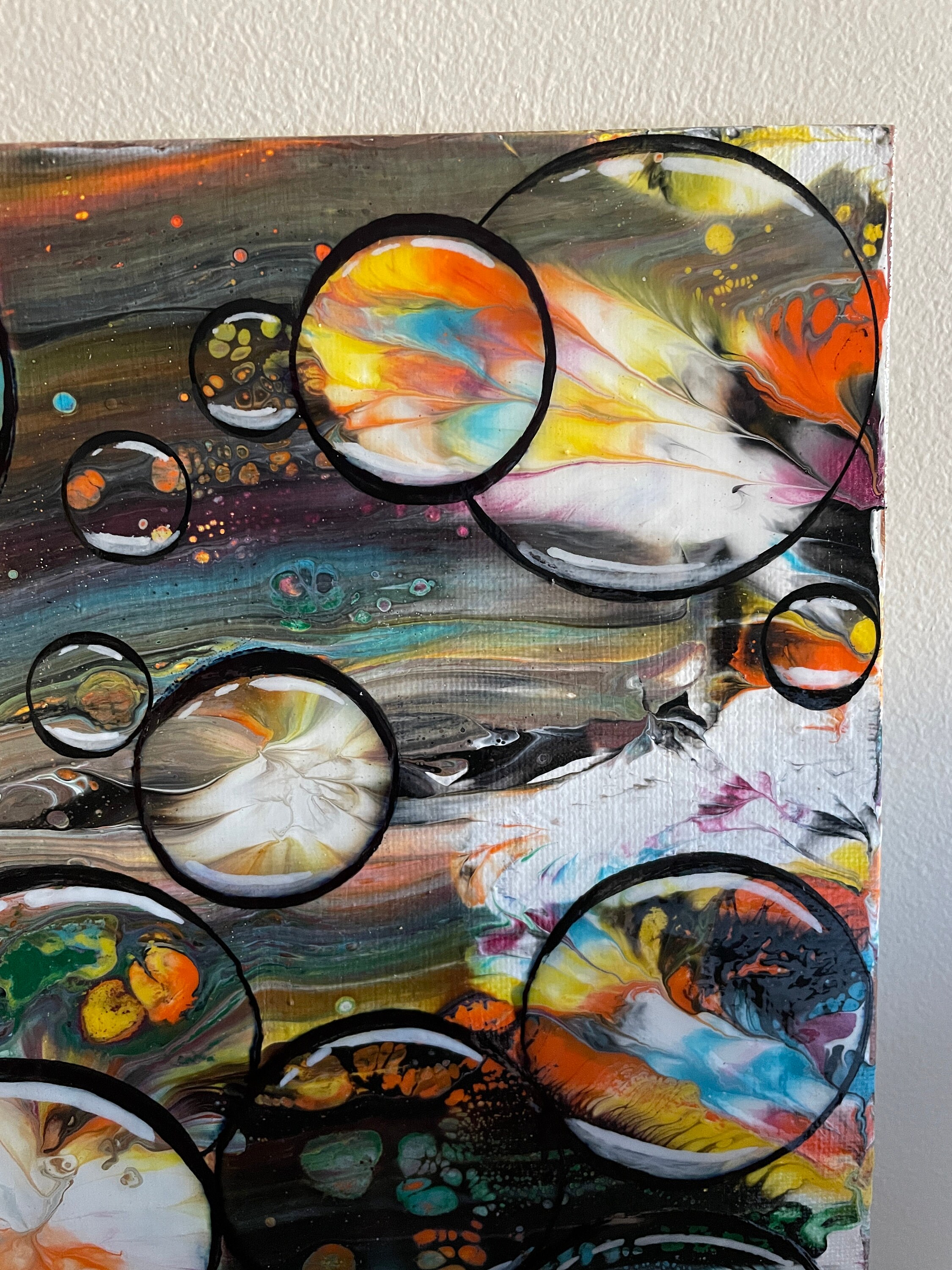 11" X 14" Canvas Panel Called "balloon Kisses to Bubbles" #2801 - Etsy