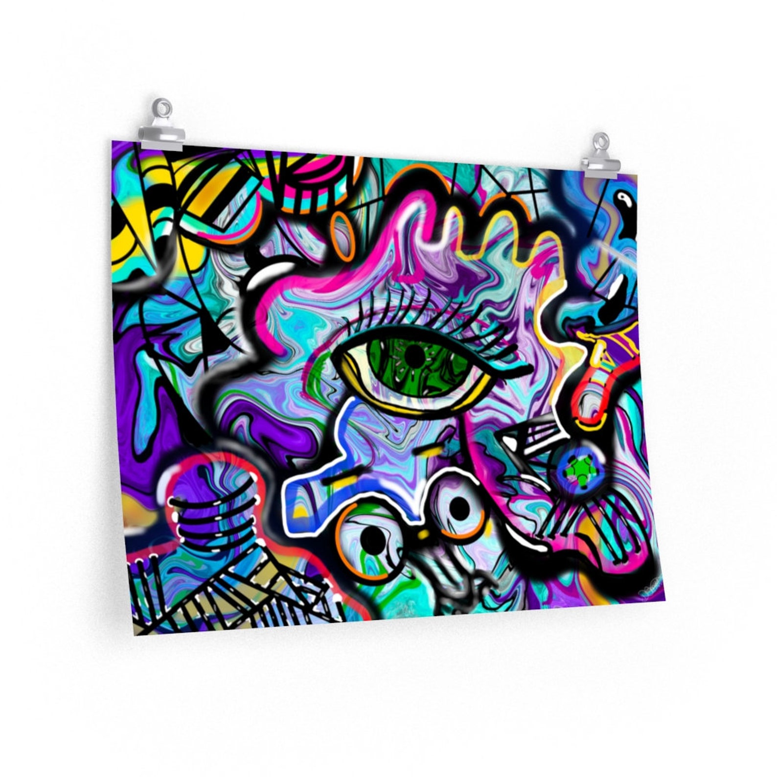 Ode to Graffiti 2: Purple Haze I Abstract Poster - Etsy