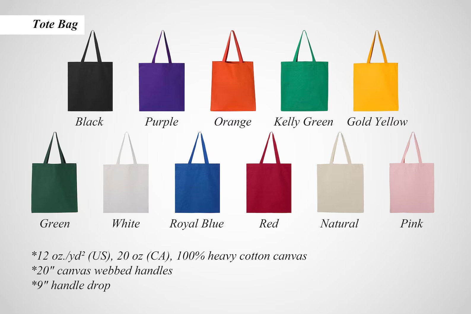 BULK WHOLESALE Custom Logo Tote Bag, Personalized Tote Bag Bulk, Custom ...