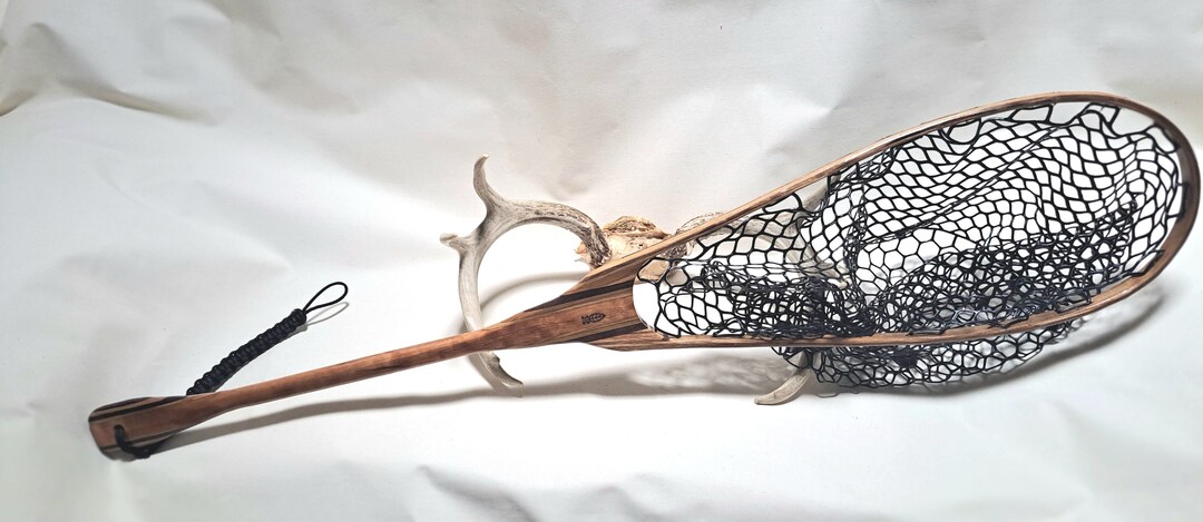 Cherry Handle, Walnut and Ash Long Handle Fishing Net - Etsy