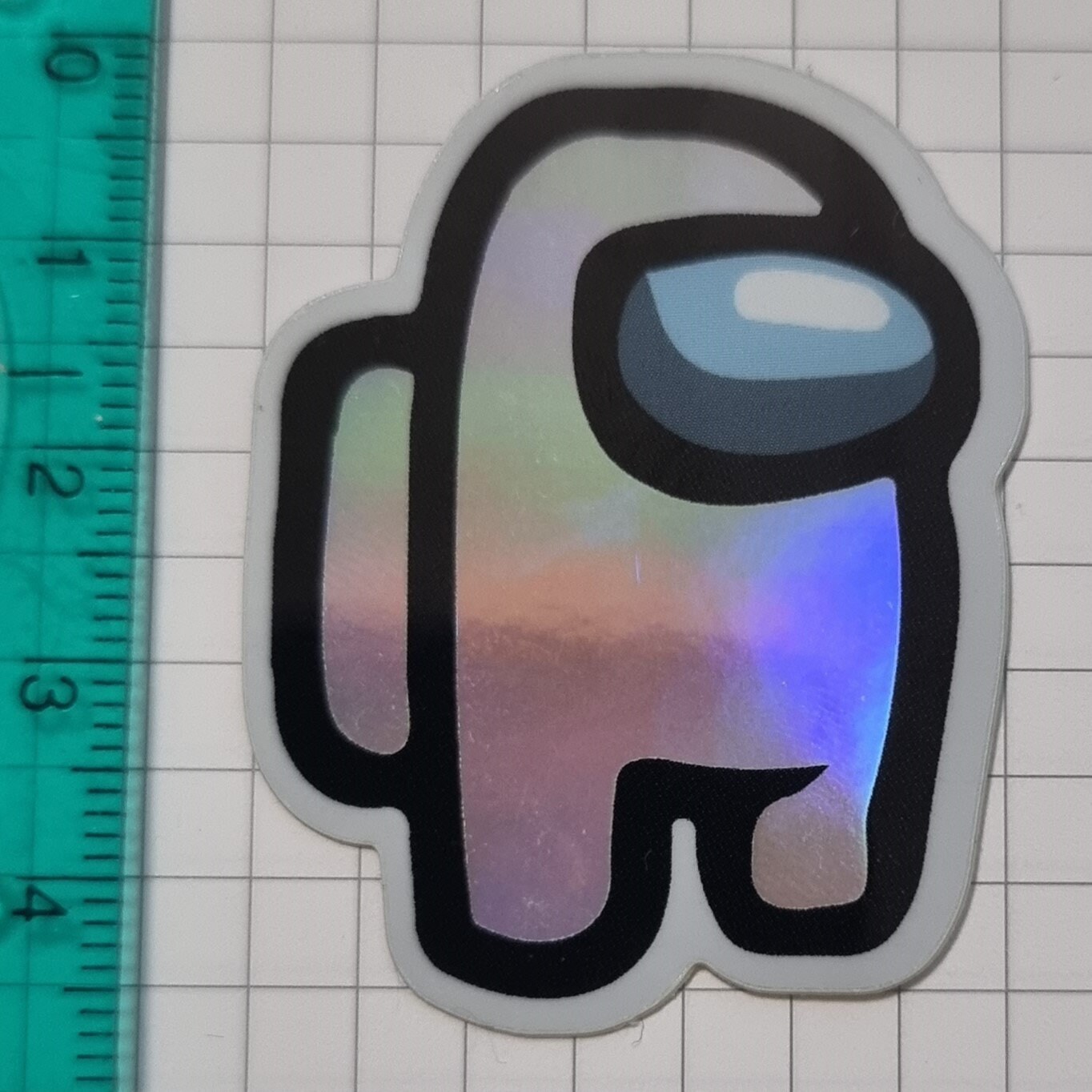 Amongus Astronaut Crewmate Holographic Sticker - Etsy
